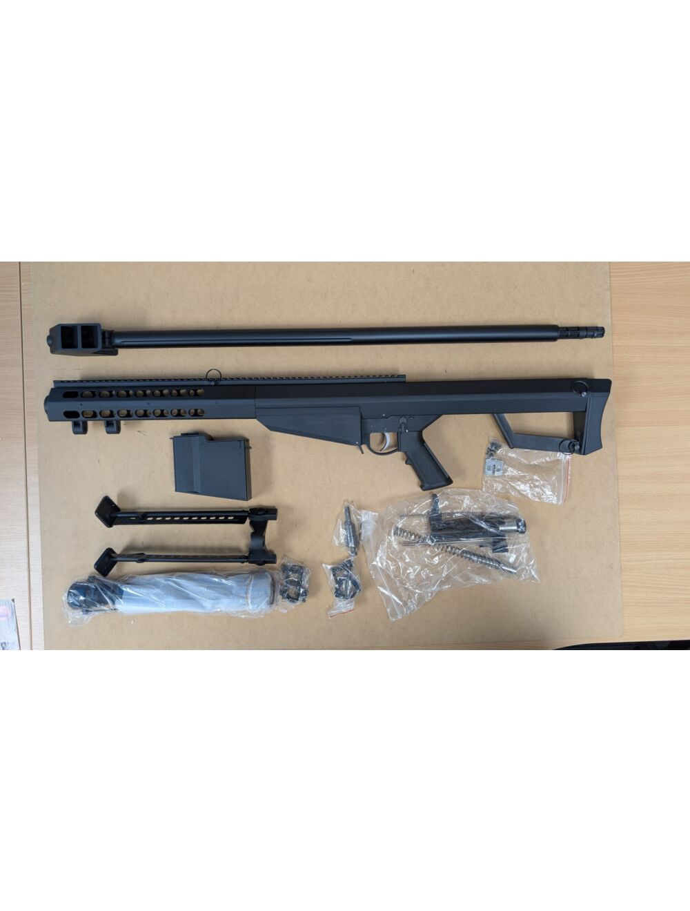 Galaxy - M82A1 Bolt Action Sniper Rifle with Scope and Bipod (Black - G31C)